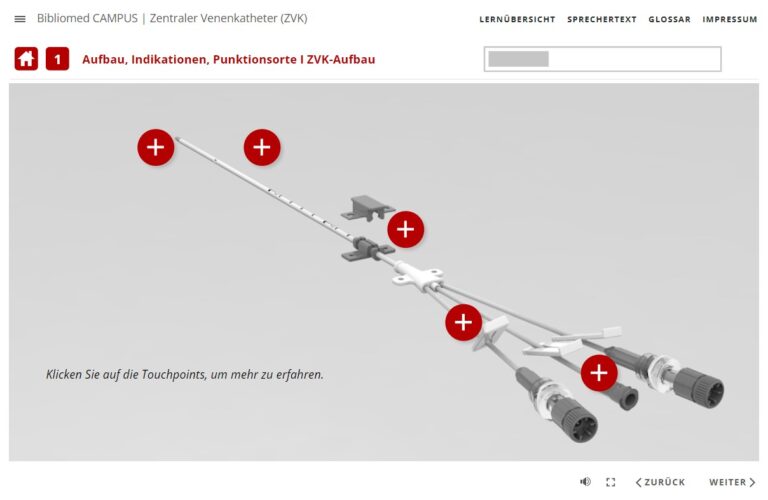 E-Learning | Zentraler Venenkatheter